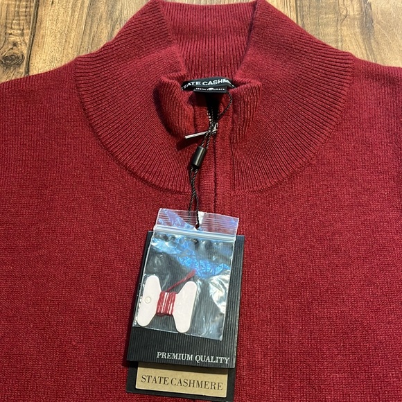 State Cashmere | Sweaters | State Cashmere Mockneck Quarter Zip Polo 0 ...
